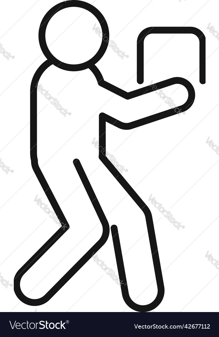 Take object effort icon outline company Royalty Free Vector Take object effort icon outline company Royalty Free Vector