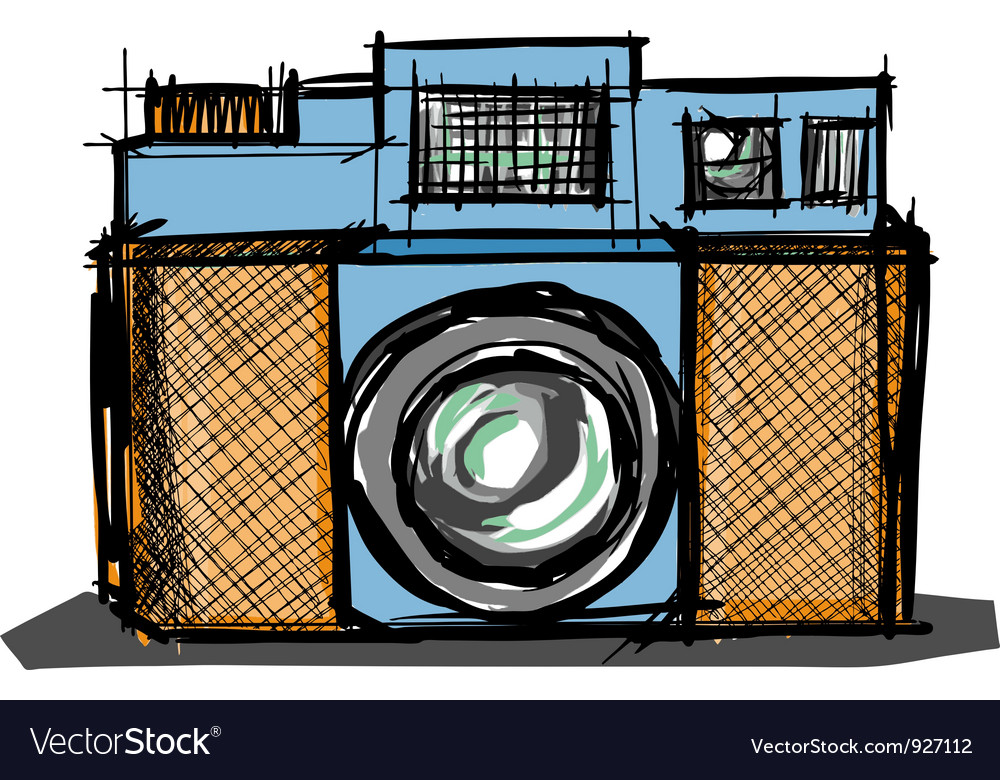 Toy camera Royalty Free Vector Image - VectorStock