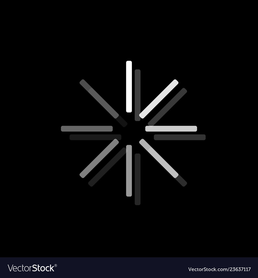 Loading icon flat Royalty Free Vector Image - VectorStock