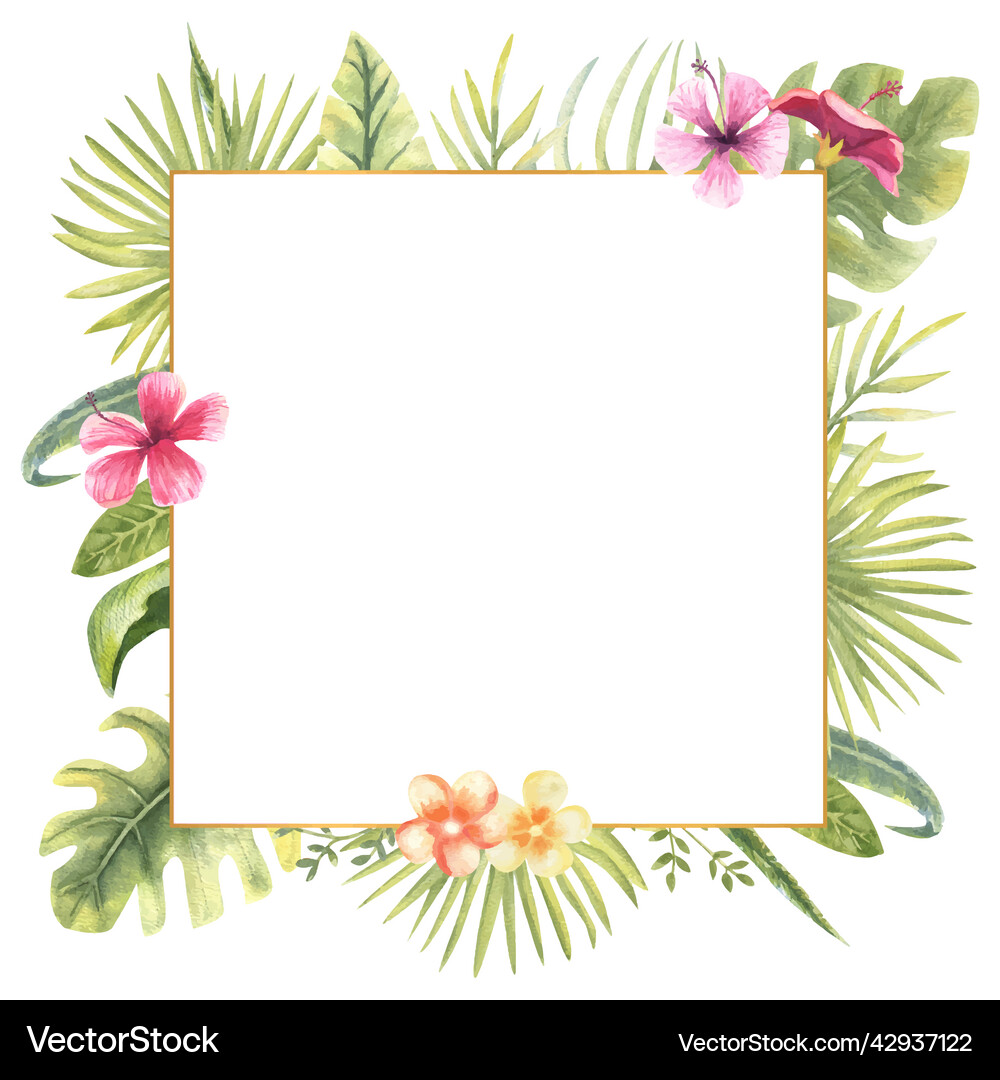 A square frame Royalty Free Vector Image - VectorStock