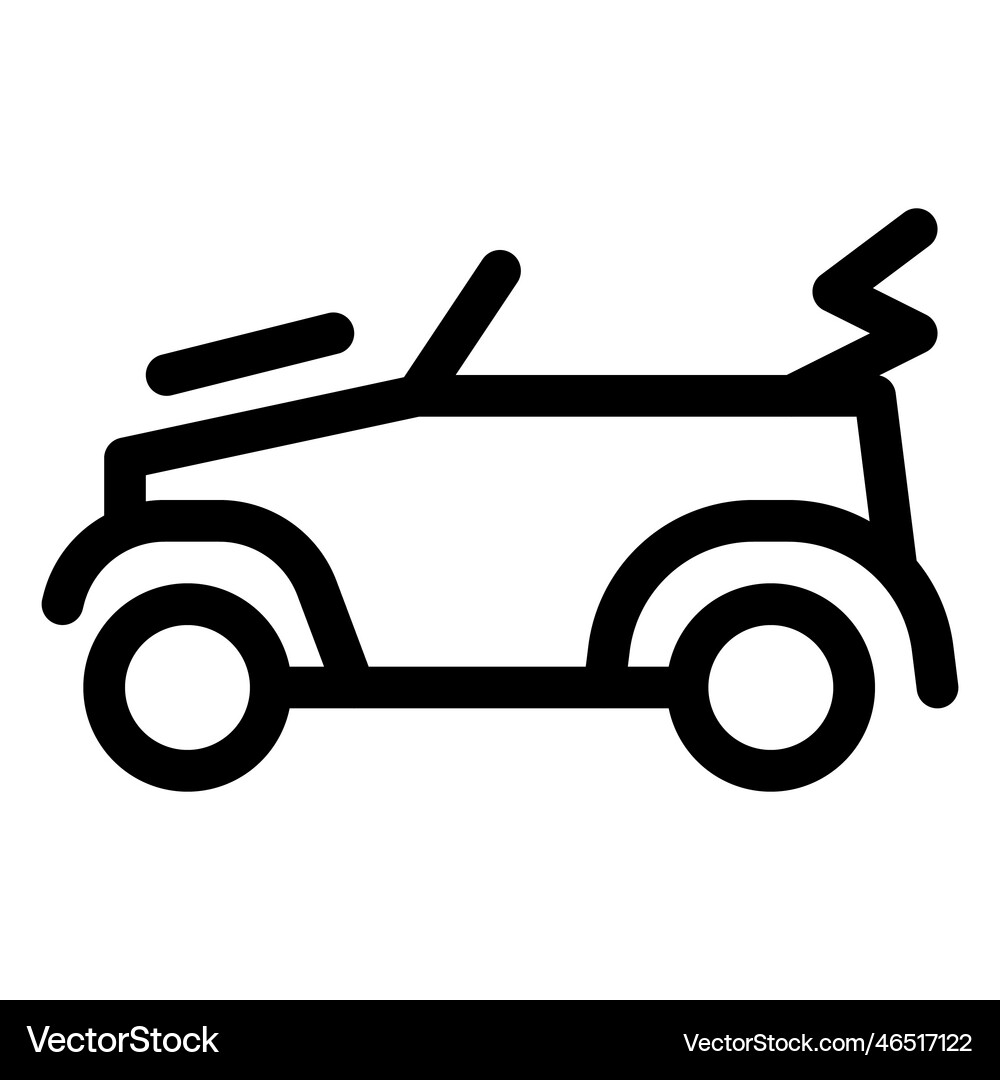 Armored motor car used during wars Royalty Free Vector Image