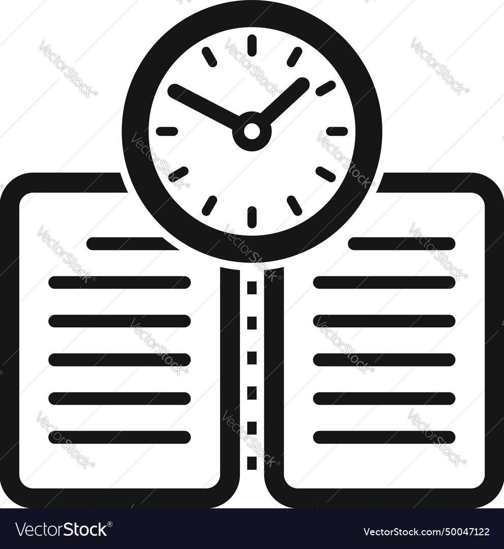 Work late document icon simple active fast Vector Image
