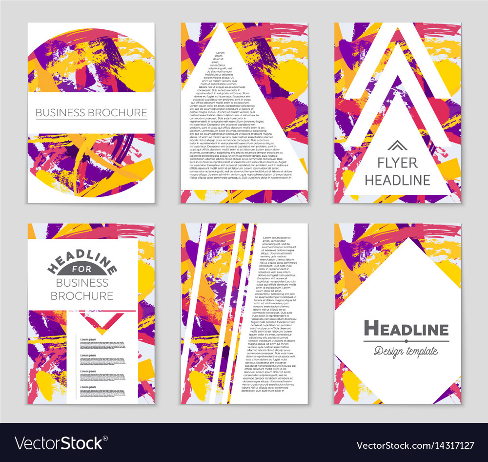 Abstract layout background set for art Royalty Free Vector