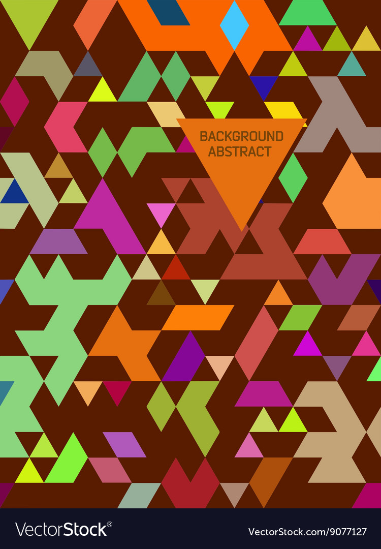 Abstract triangle background Royalty Free Vector Image