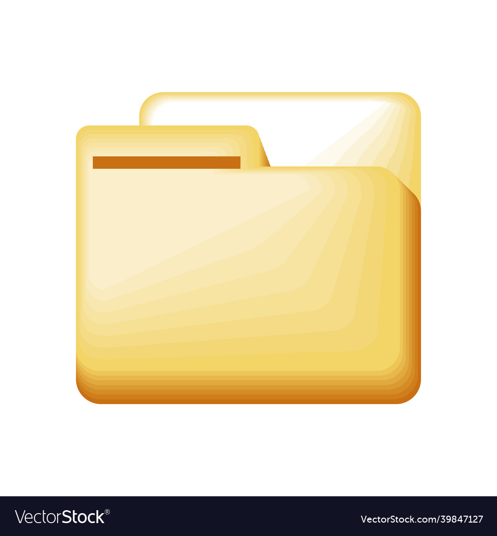 Folder file icon Royalty Free Vector Image - VectorStock