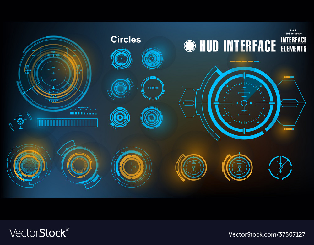 Futuristic Green User Interface Royalty Free Vector Image
