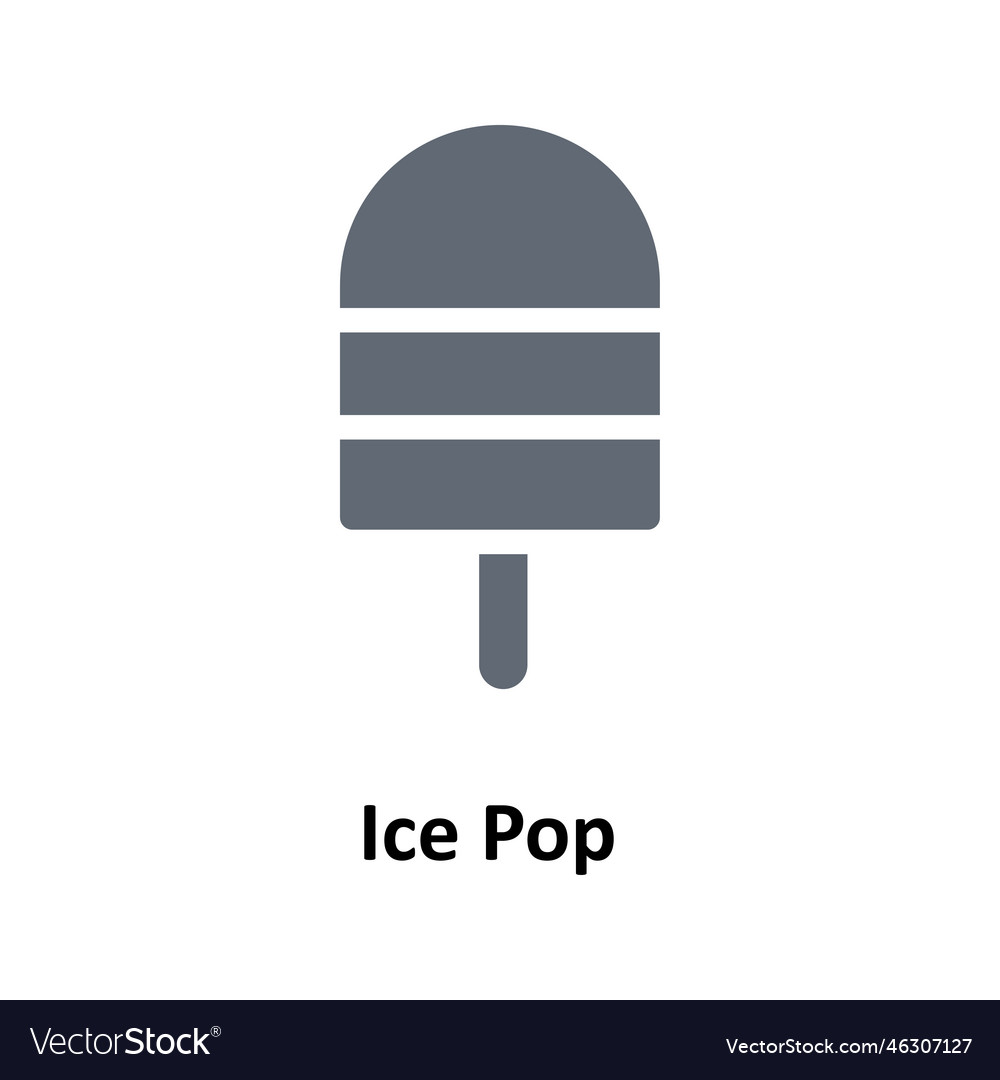 Ice pop solid icons simple stock illu Royalty Free Vector