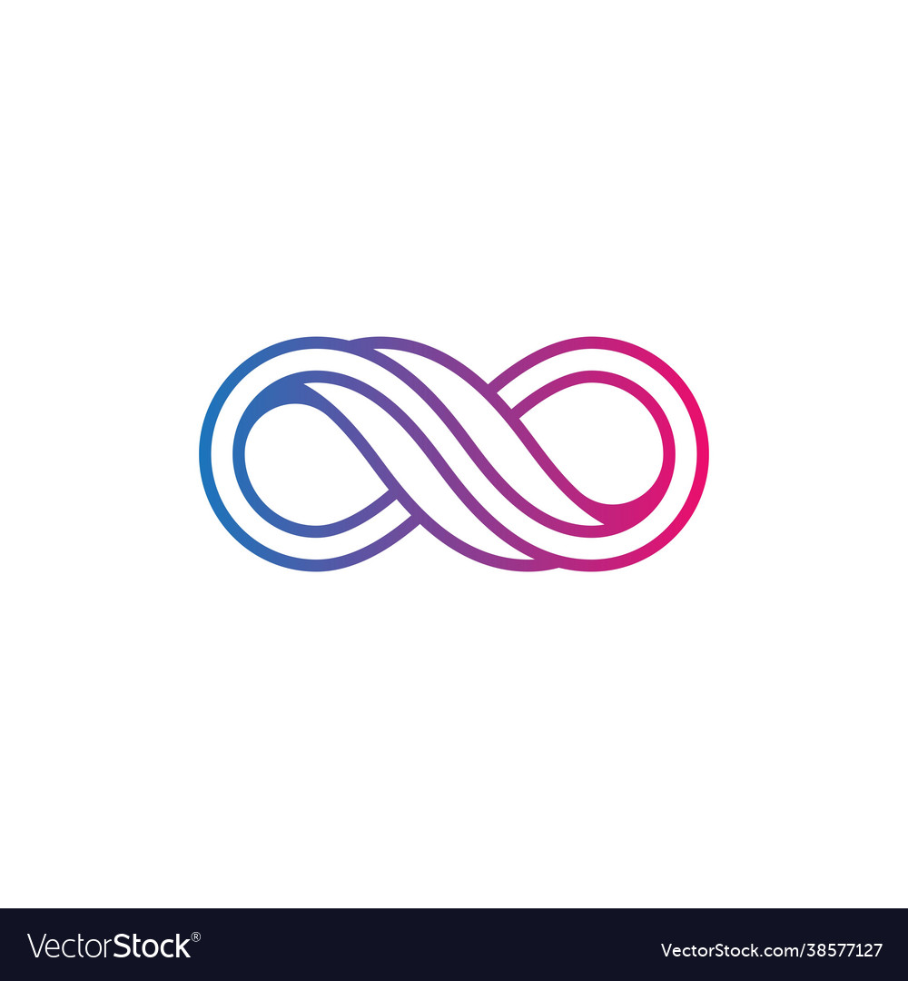 Infinity design icon Royalty Free Vector Image