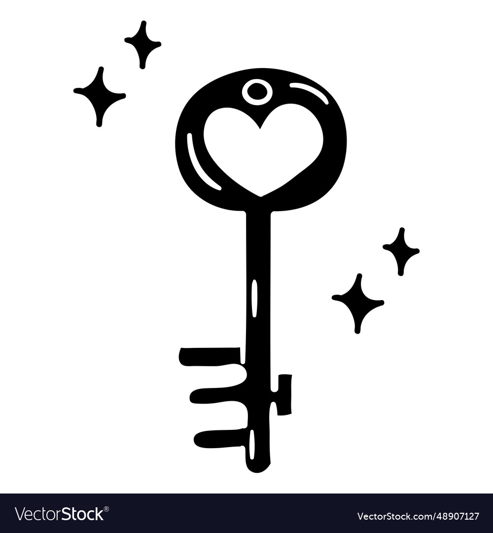 Magic key Royalty Free Vector Image - VectorStock