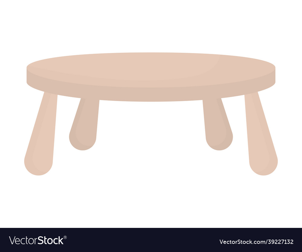 Beige table design Royalty Free Vector Image - VectorStock