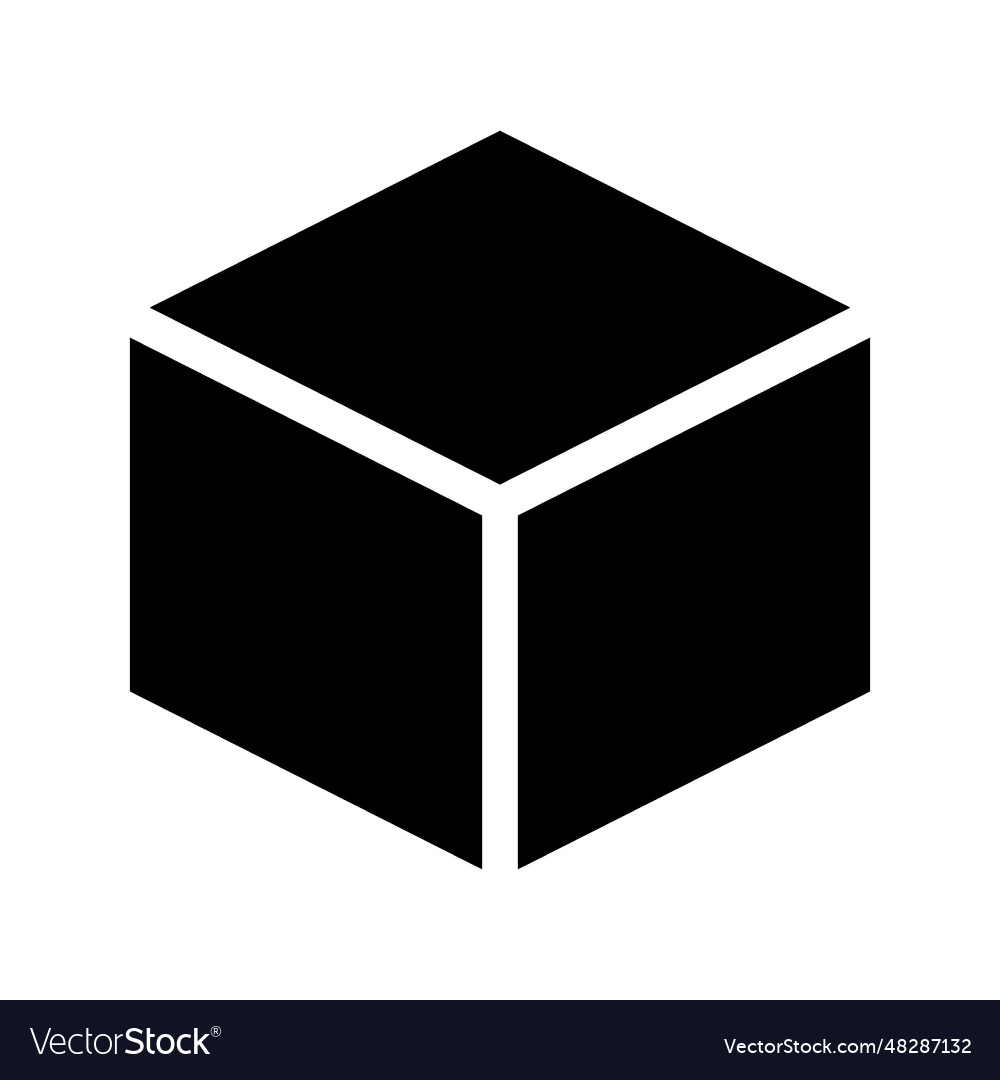 Cube icon Royalty Free Vector Image - VectorStock