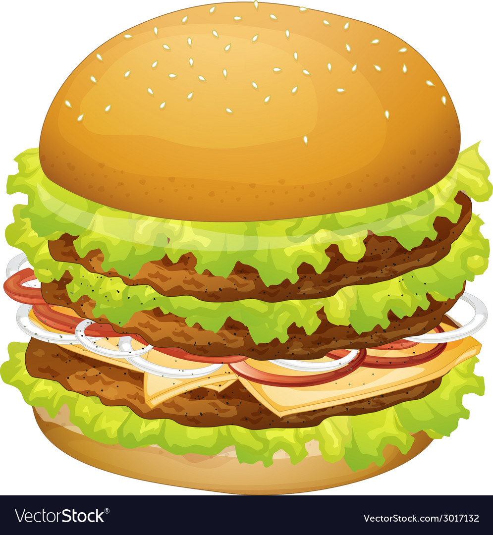Hamburger Royalty Free Vector Image - VectorStock