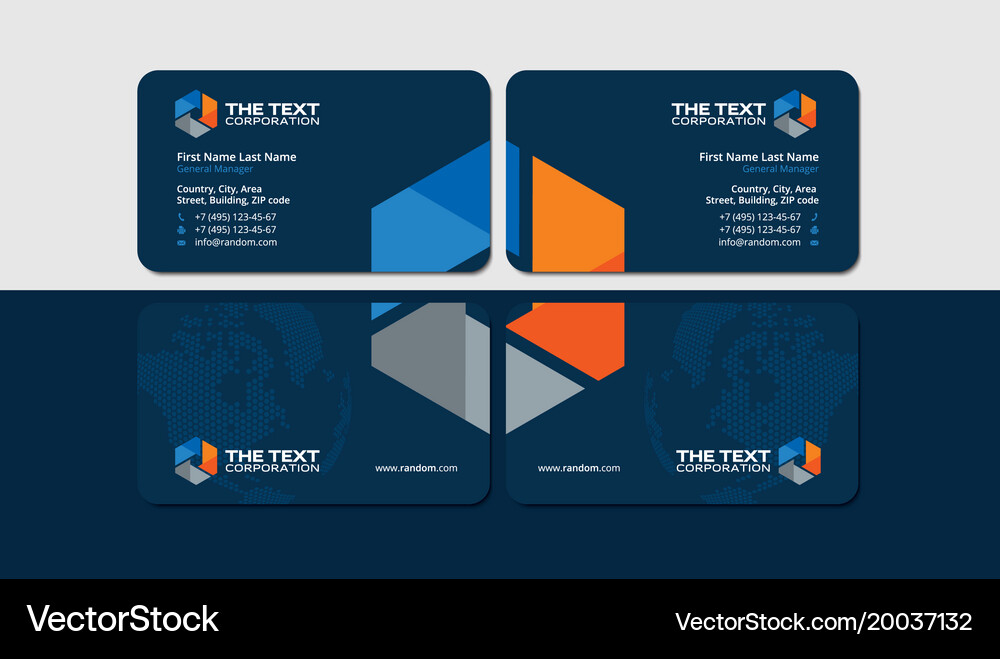 Industrial business cards Royalty Free Vector Image