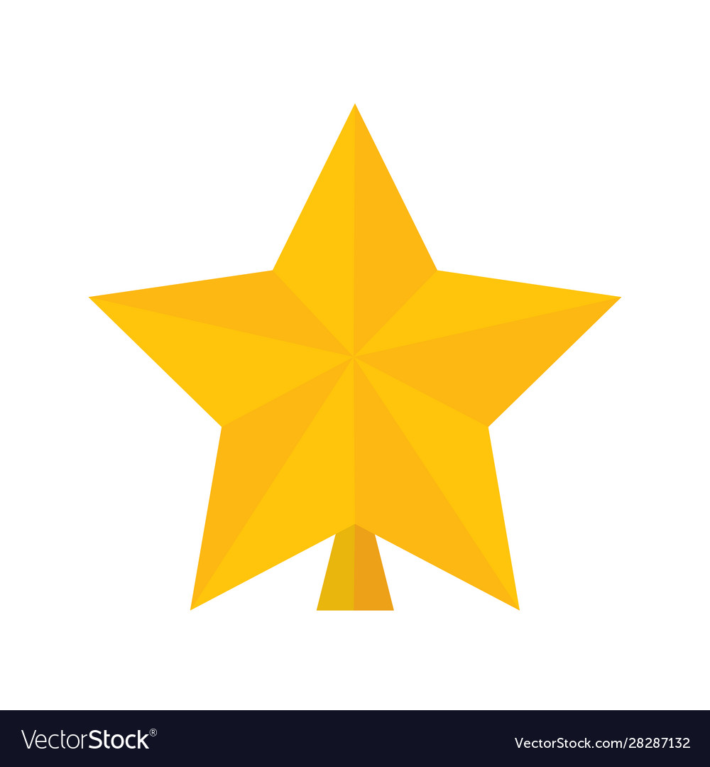 Isolated christmas star icon Royalty Free Vector Image