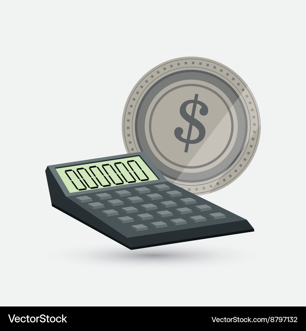 Money design financial item isolated Royalty Free Vector