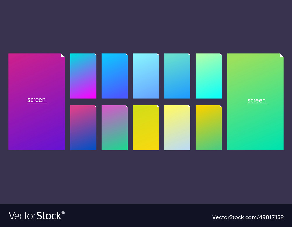Soft pastel gradient smooth and vibrant color Vector Image