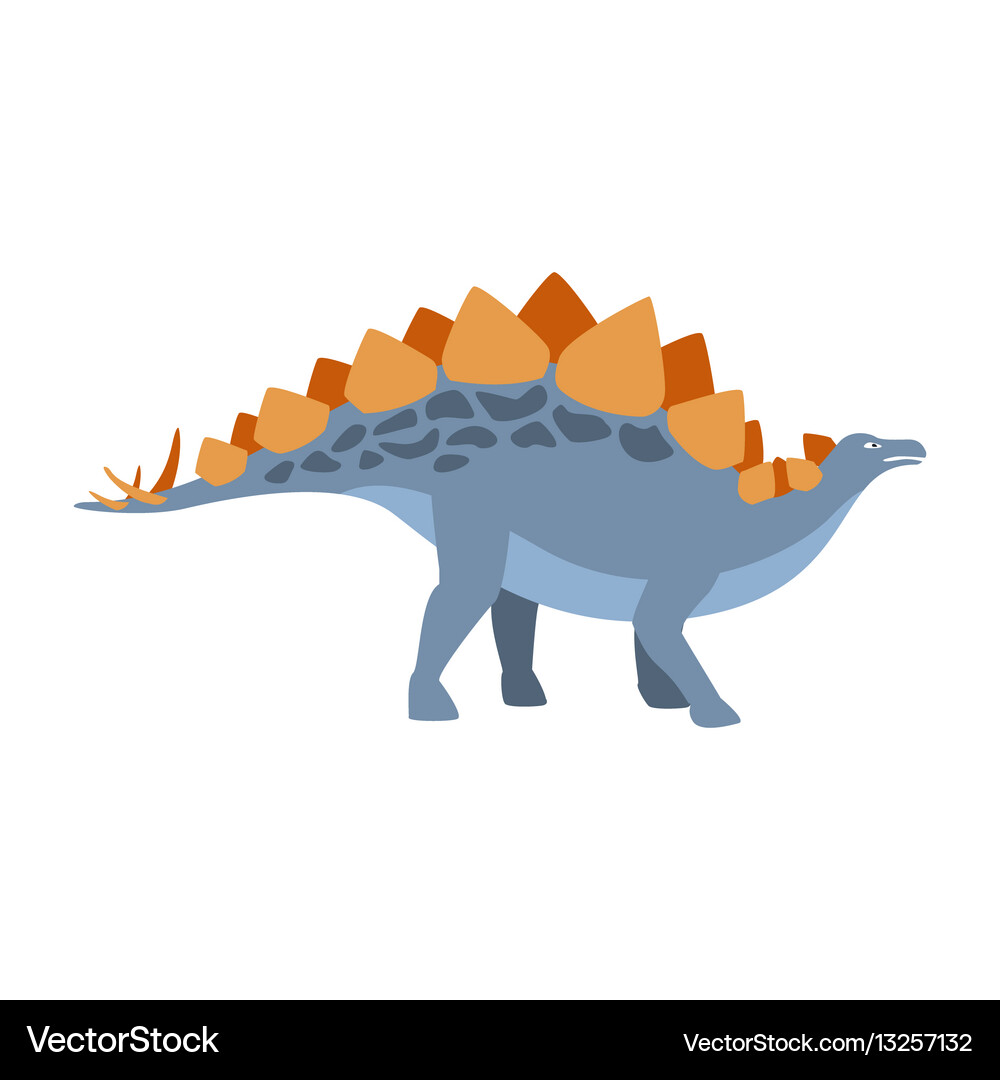 Stegosaurus dinosaur jurassic period Royalty Free Vector