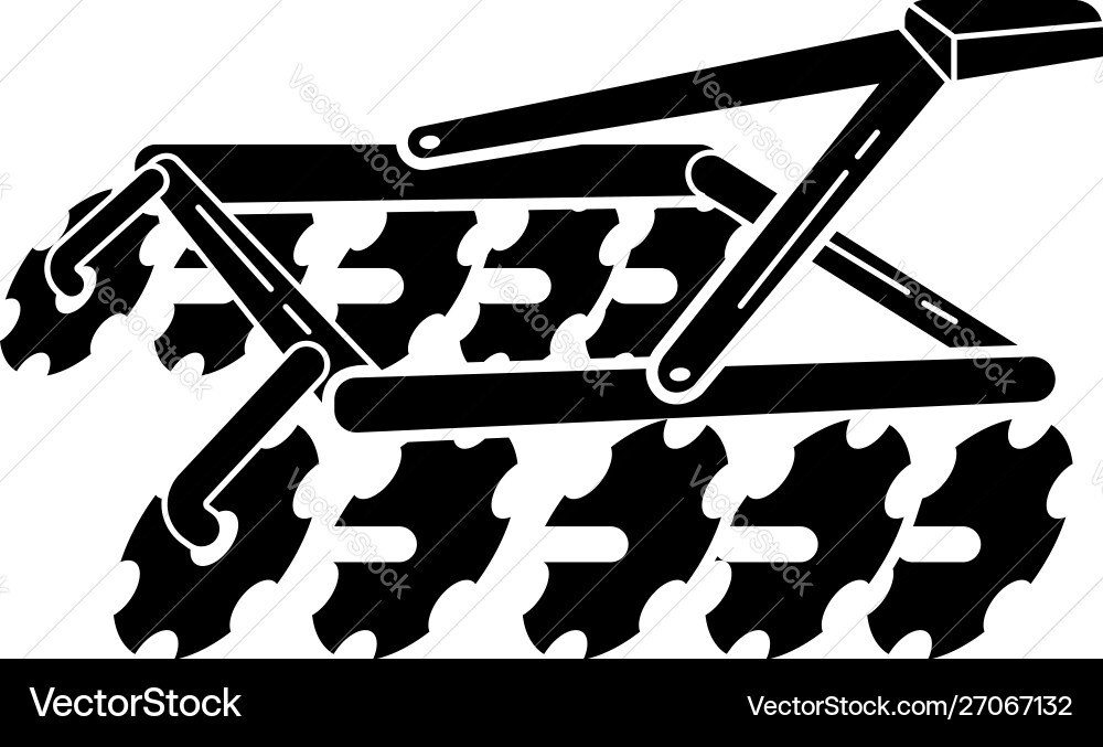 Tractor farm equipment icon simple style Vector Image