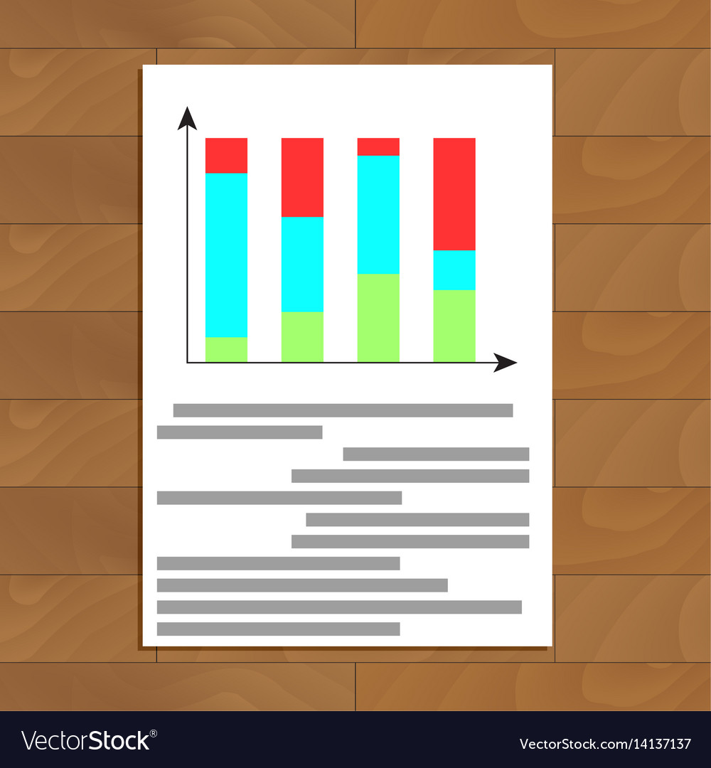 Color bar chart Royalty Free Vector Image - VectorStock
