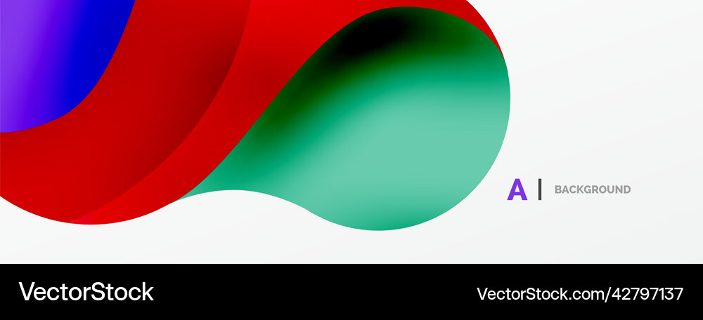 Flowing geometric shapes minimalist abstract Vector Image