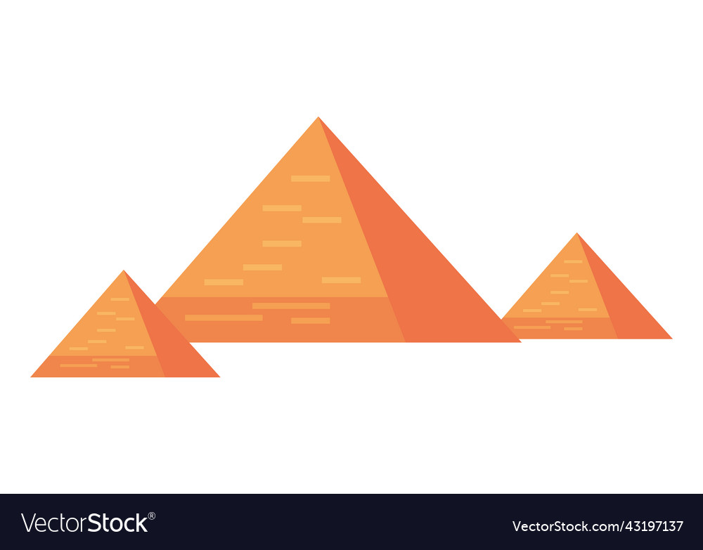 Pyramids of egypt Royalty Free Vector Image - VectorStock