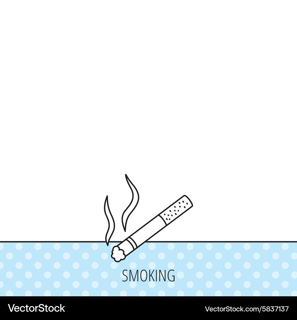 Smoking allowed icon yes smoke sign Royalty Free Vector