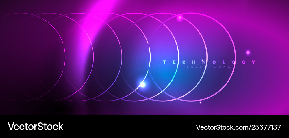 Trendy neon blue abstract design with waves Vector Image
