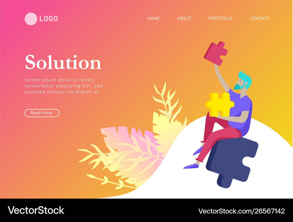 Character business people with infographic Vector Image