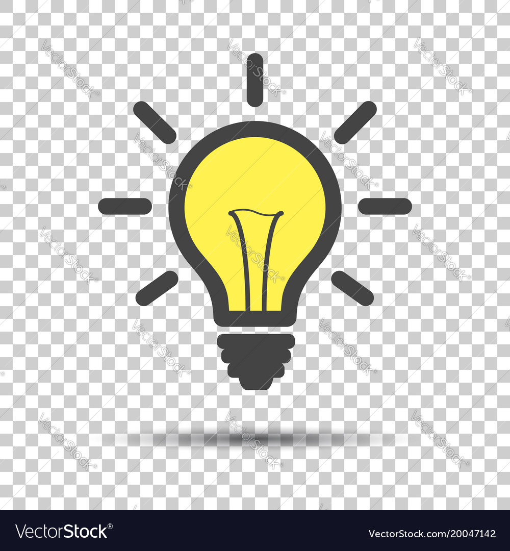 Light bulb line icon isolated Royalty Free Vector Image Light bulb line icon isolated Royalty Free Vector Image