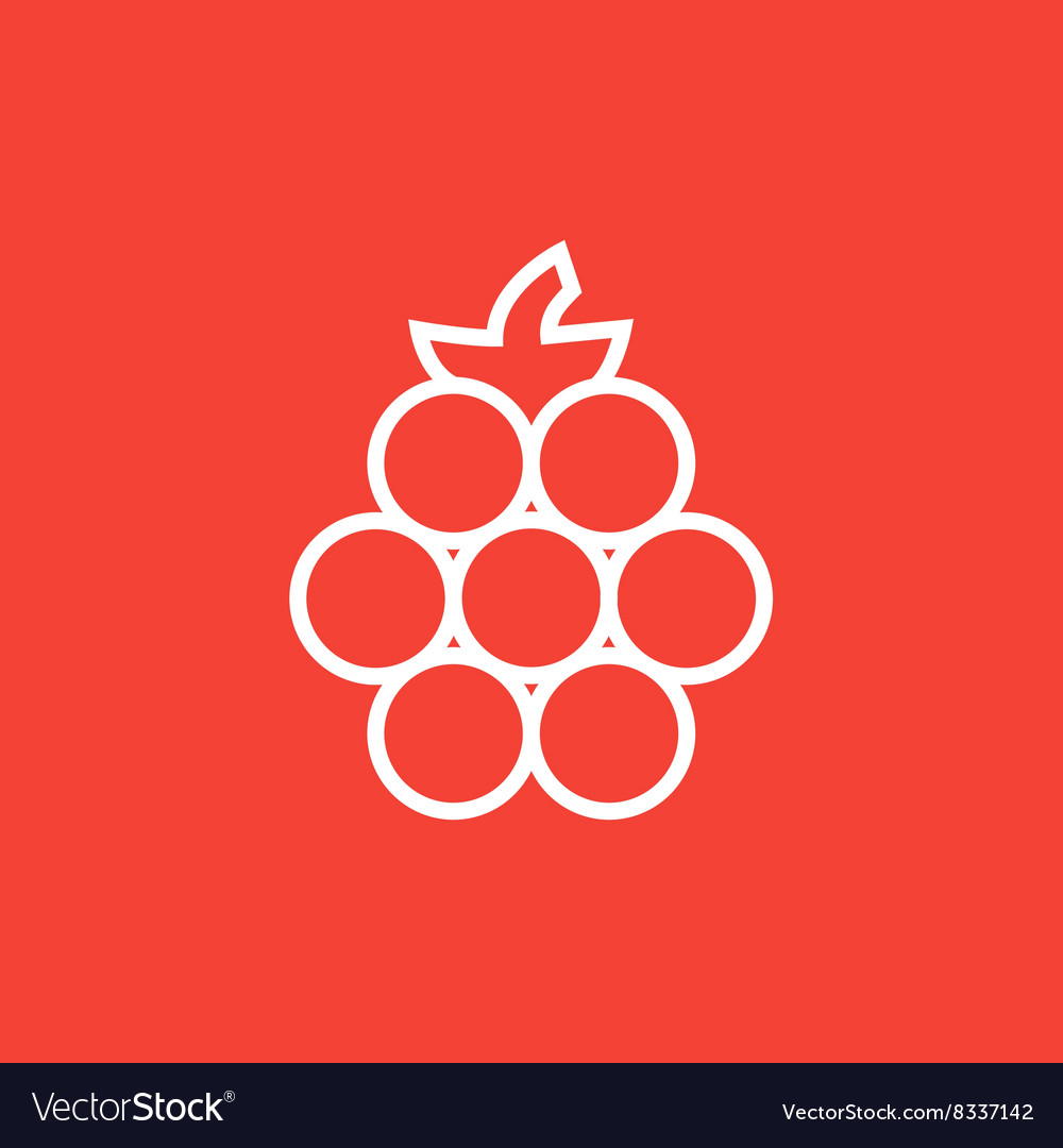 Raspberry line icon Royalty Free Vector Image - VectorStock