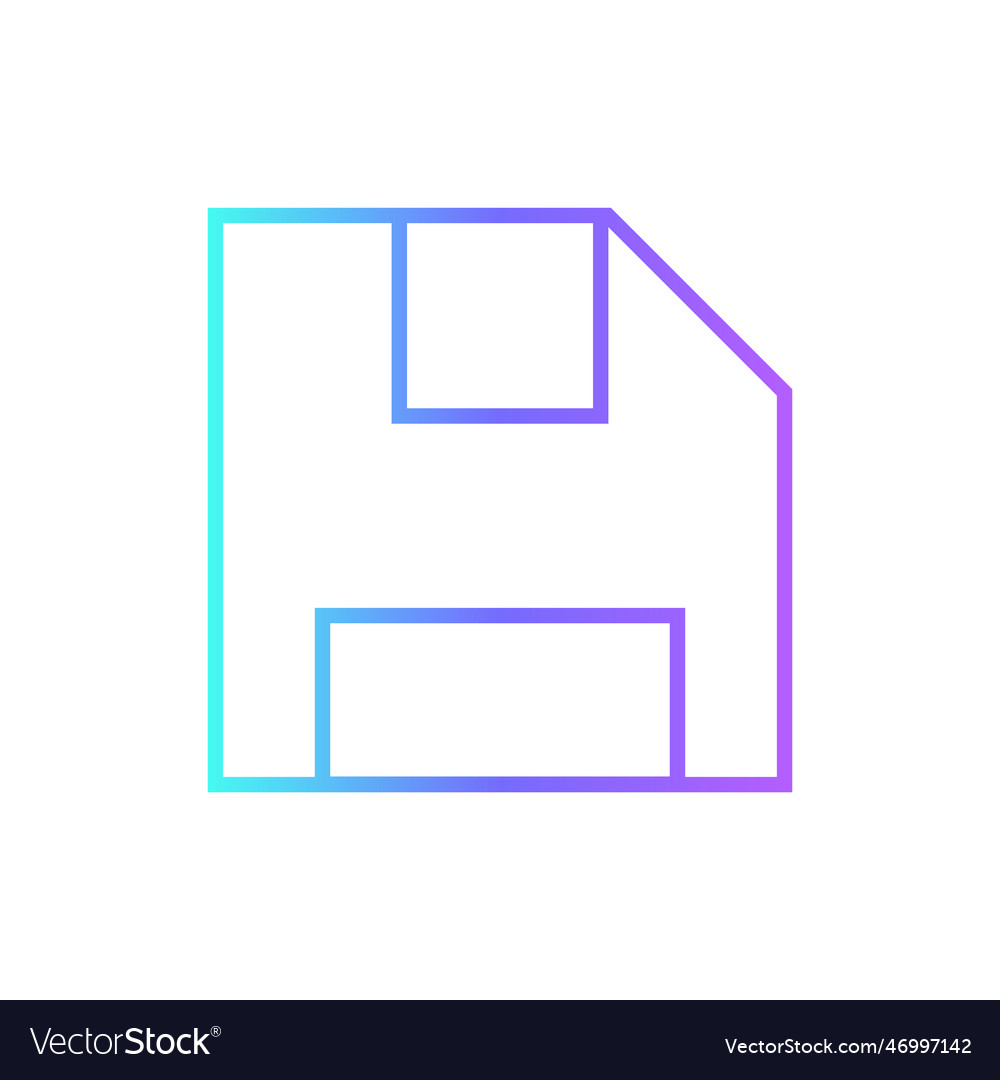 Save data analysis icon with blue duotone style Vector Image