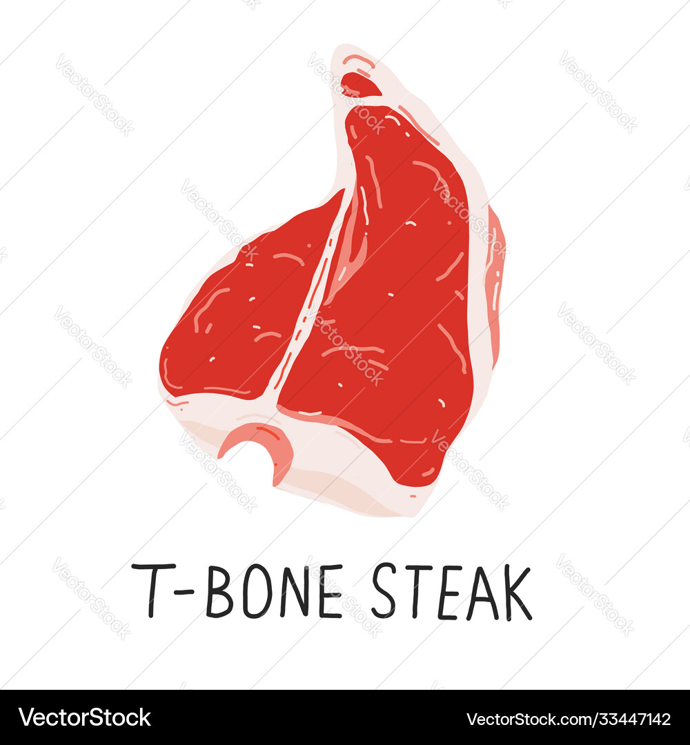 Cartoon T Bone Steak
