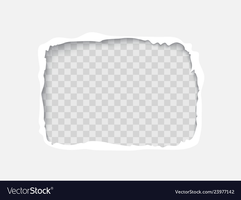Torn Paper Frame Template Royalty Free Vector Image