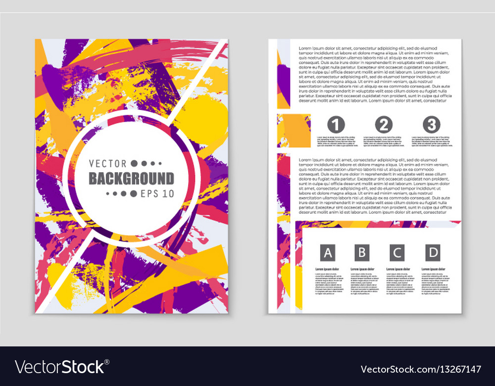 Abstract layout background set for art Royalty Free Vector