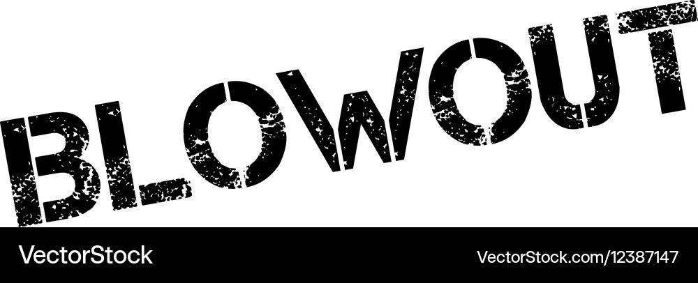 Blowout rubber stamp Royalty Free Vector Image