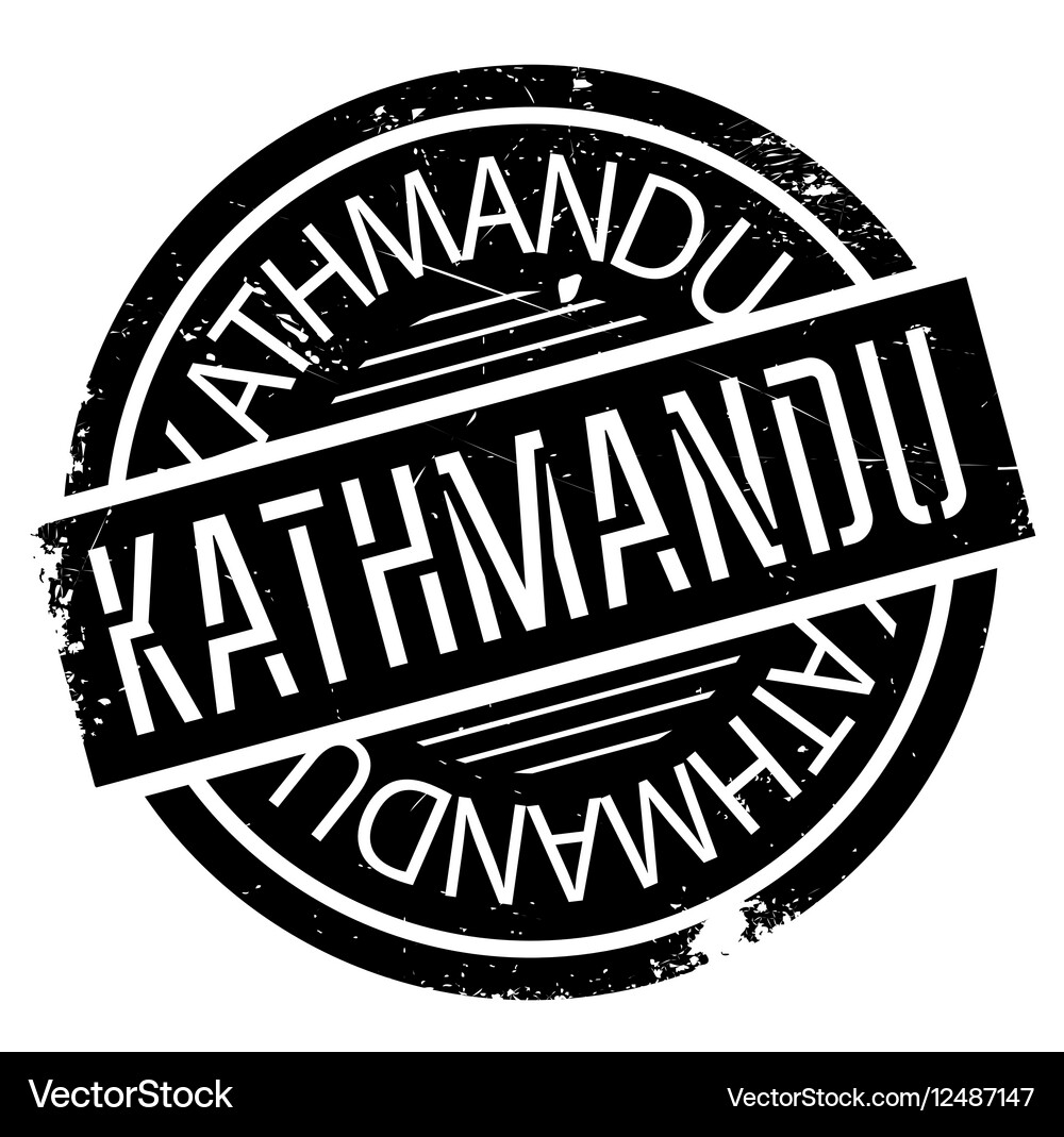 Kathmandu rubber stamp Royalty Free Vector Image