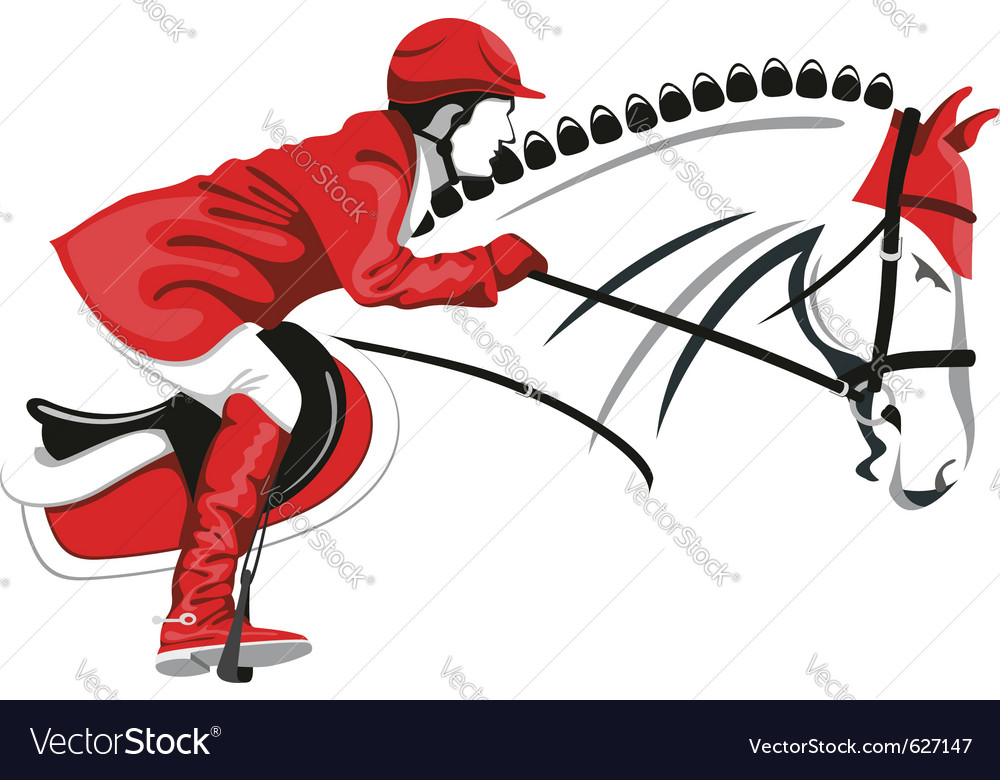 Show jumping Royalty Free Vector Image - VectorStock