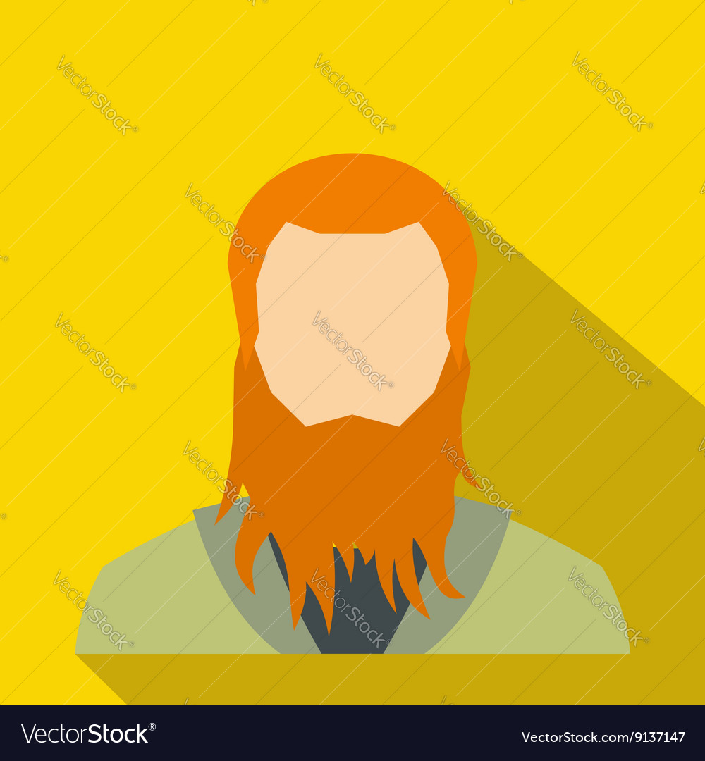 User icon flat style Royalty Free Vector Image