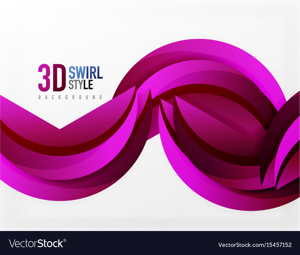 3d wave design Royalty Free Vector Image - VectorStock