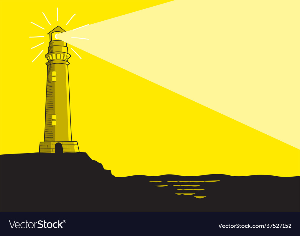 A lighthouse Royalty Free Vector Image - VectorStock