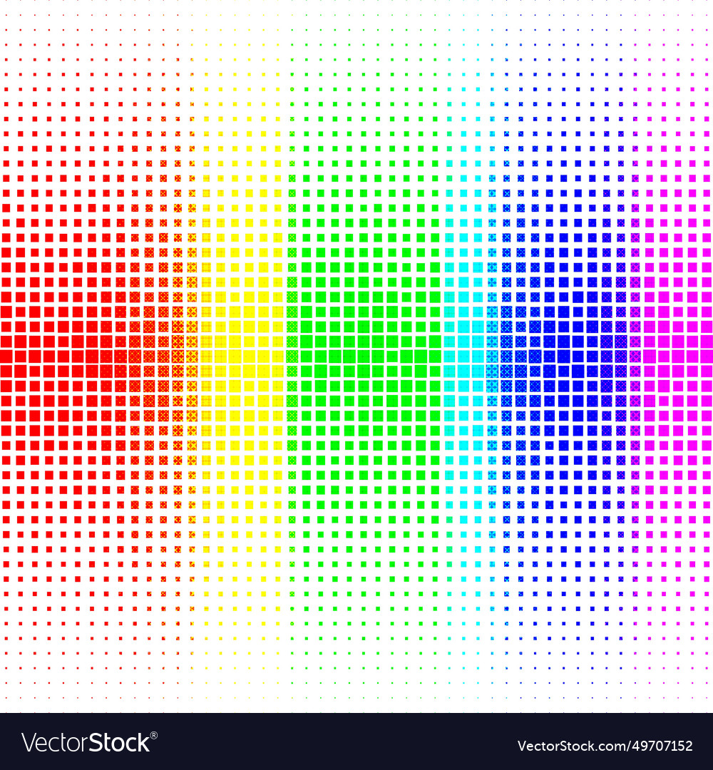 A tiled rainbow colored equalizer effect Vector Image