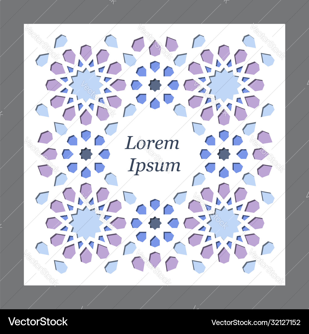 Cut out paper card template colorful Royalty Free Vector