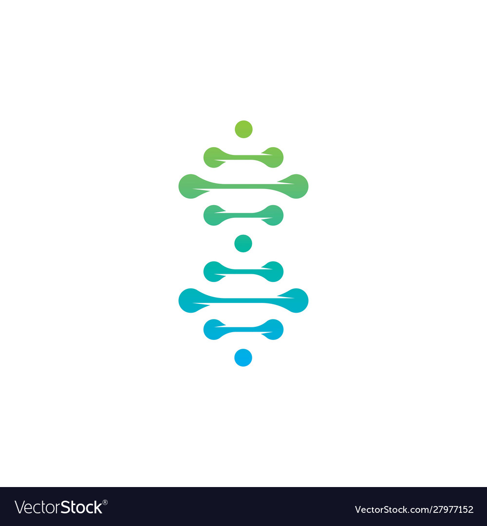 Dna logo Royalty Free Vector Image - VectorStock