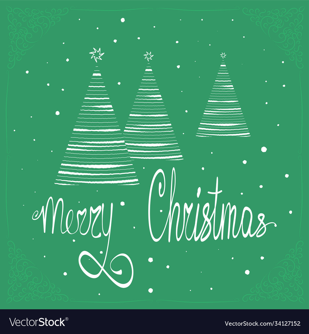 Merry christmas cute greeting card Royalty Free Vector Image Merry christmas cute greeting card Royalty Free Vector Image