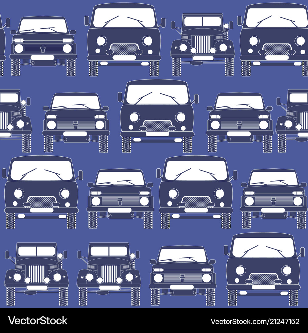 Old russian cars Royalty Free Vector Image - VectorStock