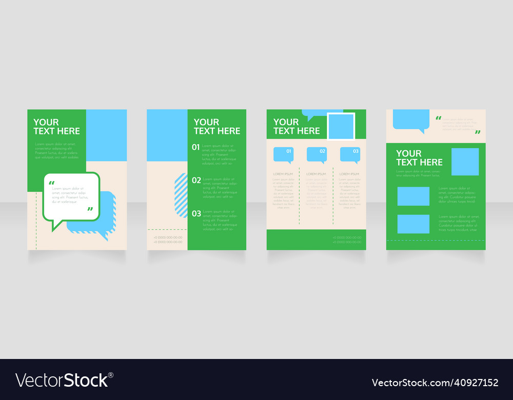 Professional Courses Blank Brochure Layout Design Vector Image