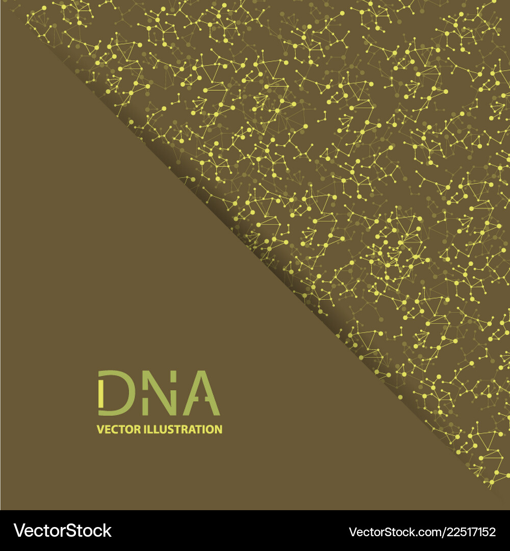 Science template wallpaper or banner with a dna Vector Image