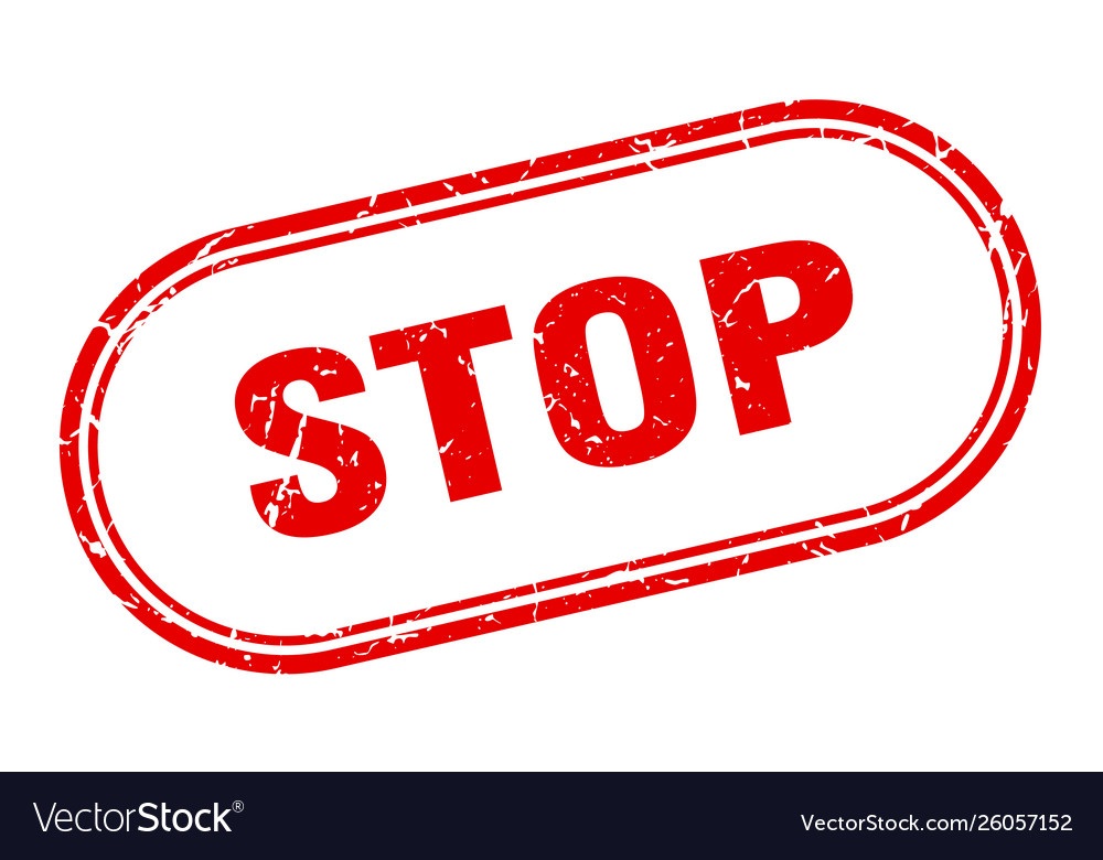Stop Royalty Free Vector Image - VectorStock