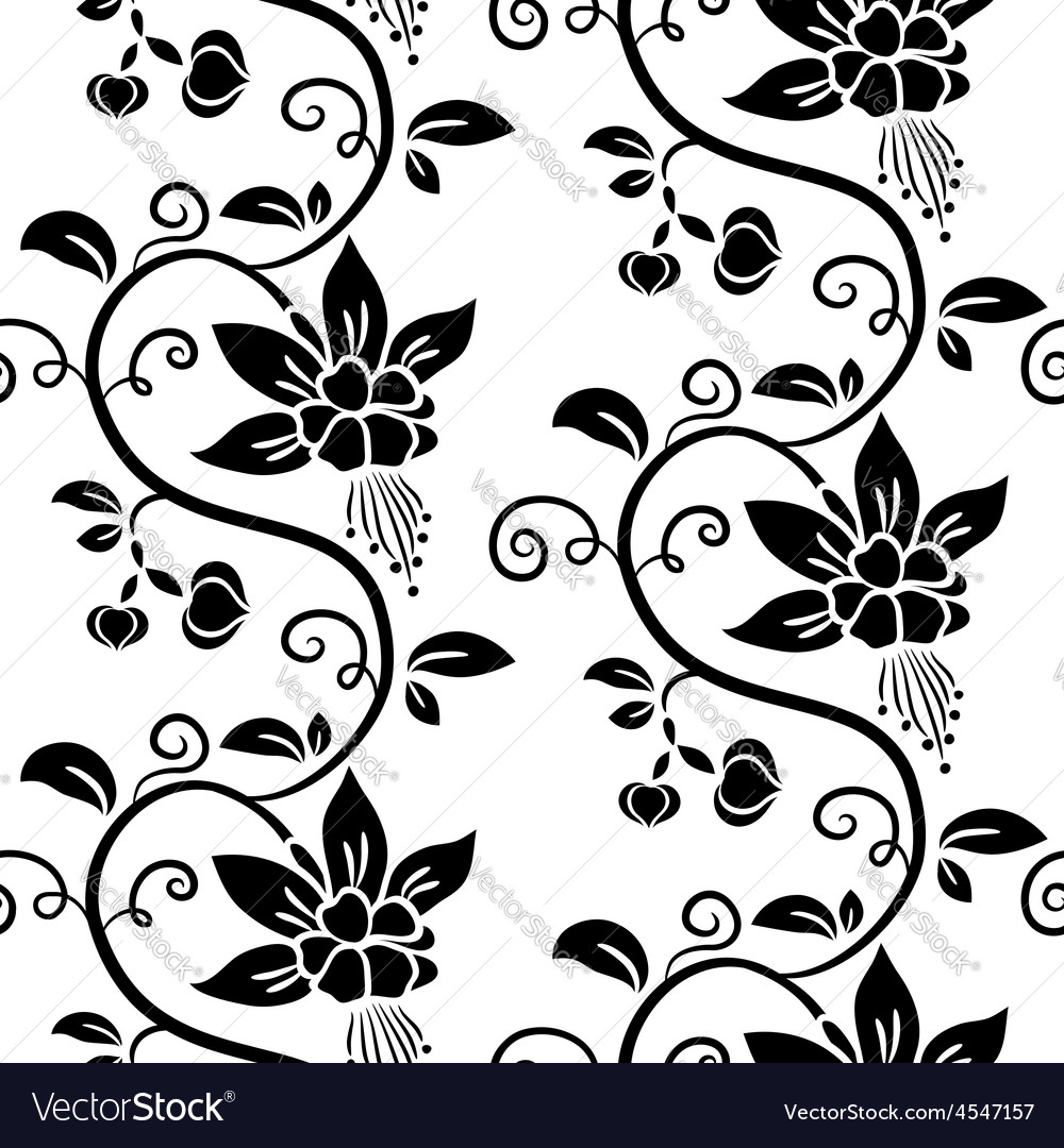 Abstract seamless floral pattern Royalty Free Vector Image