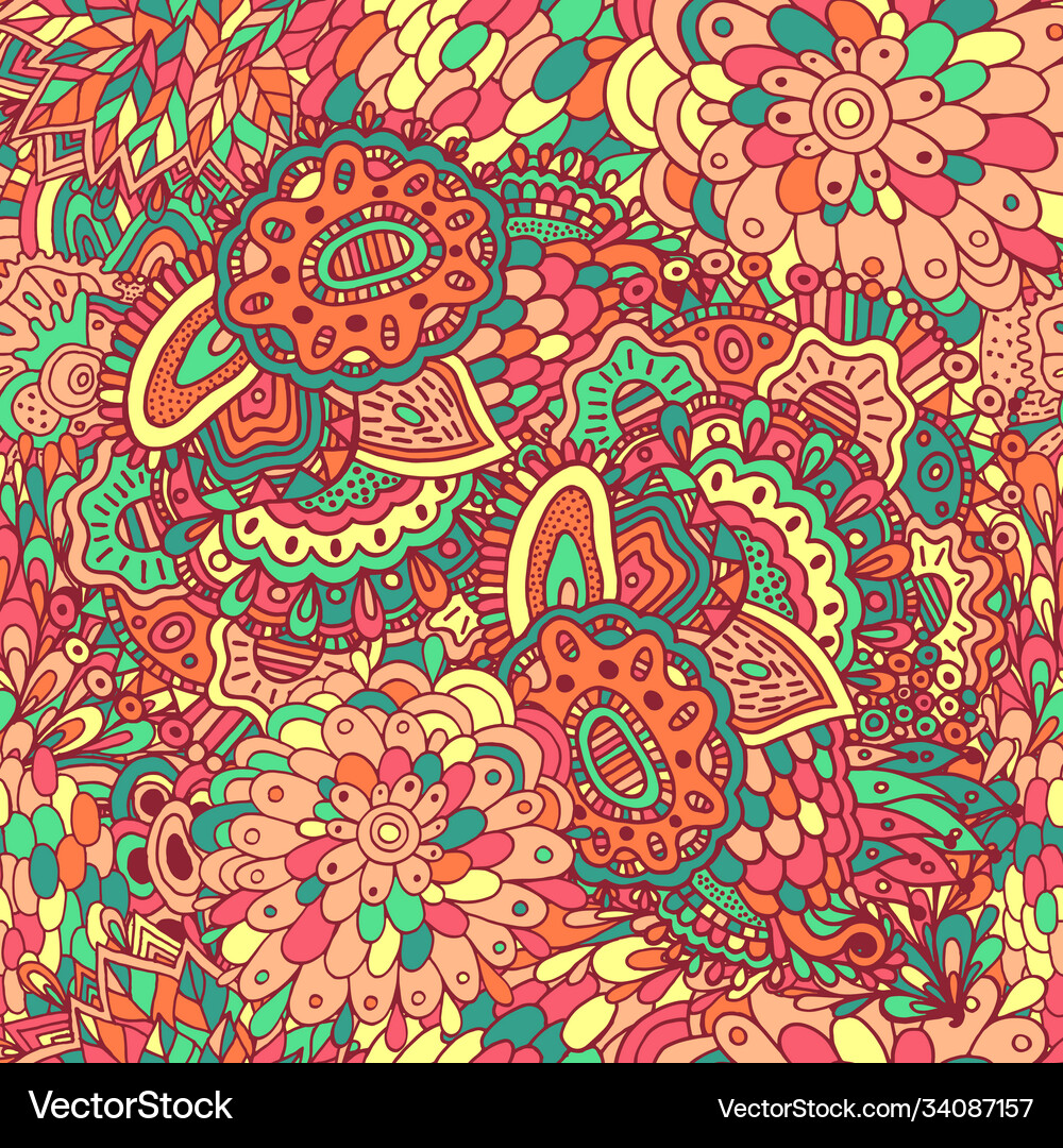 Beautiful cartoon invitation template seamless Vector Image